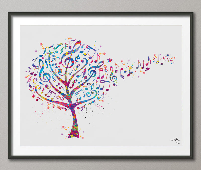 Abstract Art Music Tree